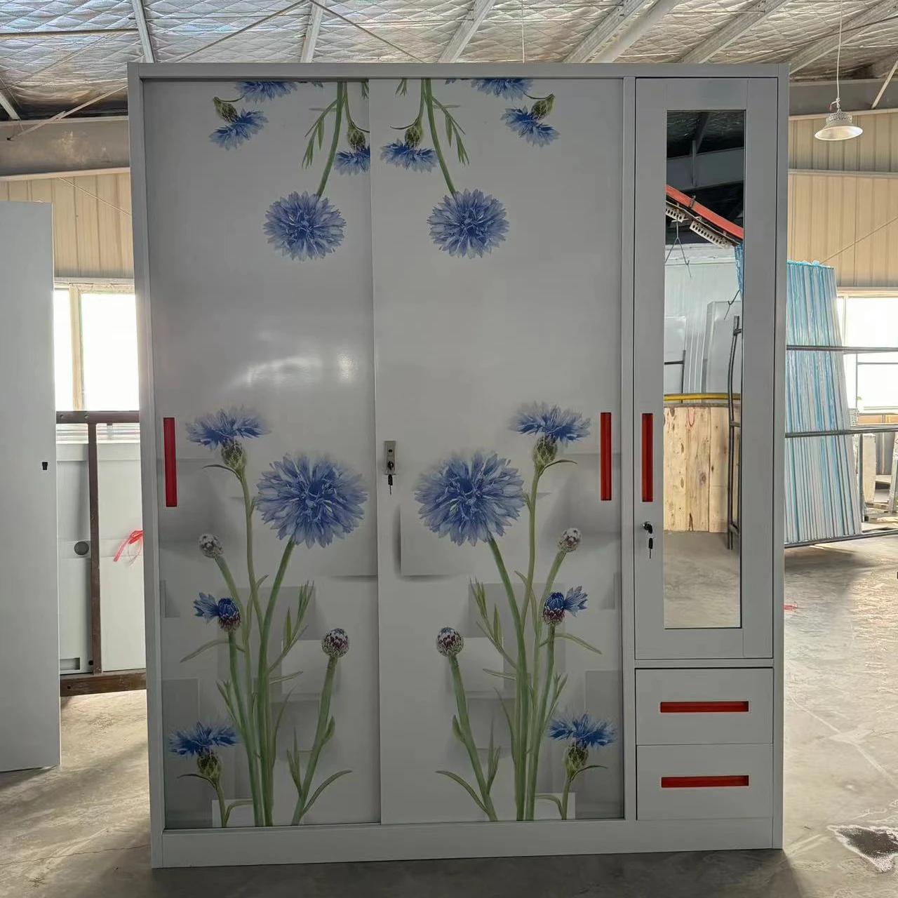 Steel Wardrobe Almirah Lemari Iron Wardrobe Metal Wardrobe Filing ...