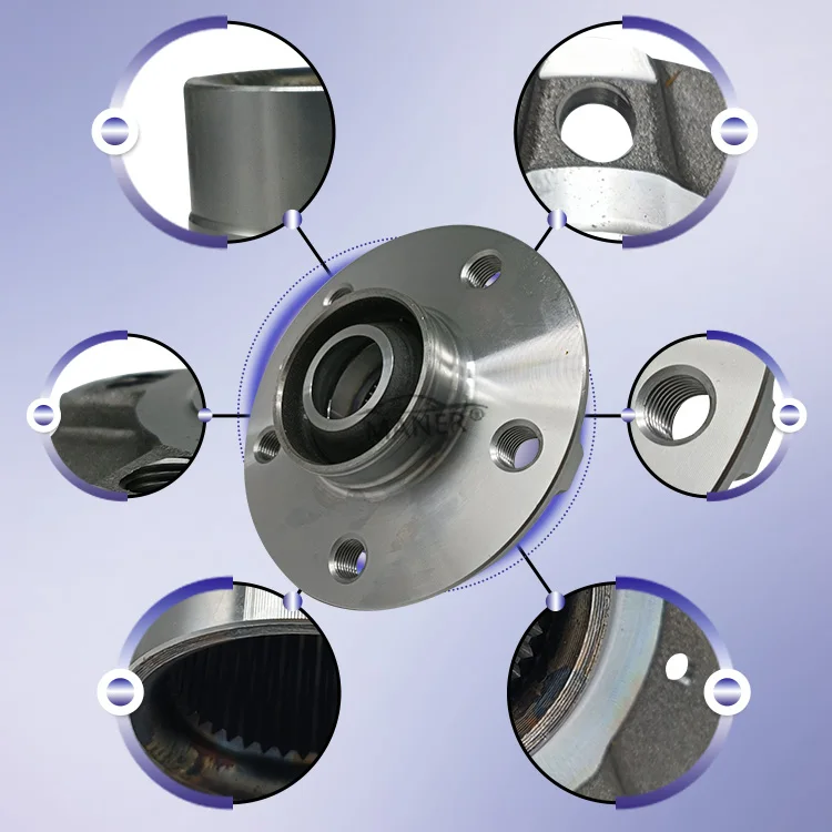 MANER Wheel Hub Shaft Head 8KD407613 for VW Phaeton 2002-2014