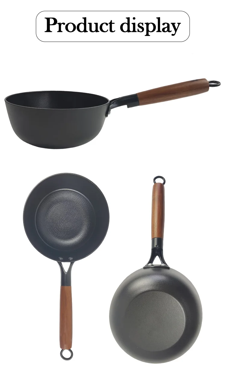 Honeycomb Cast Iron Milk Pot Non Stick Die Casting Frying Pans With ...