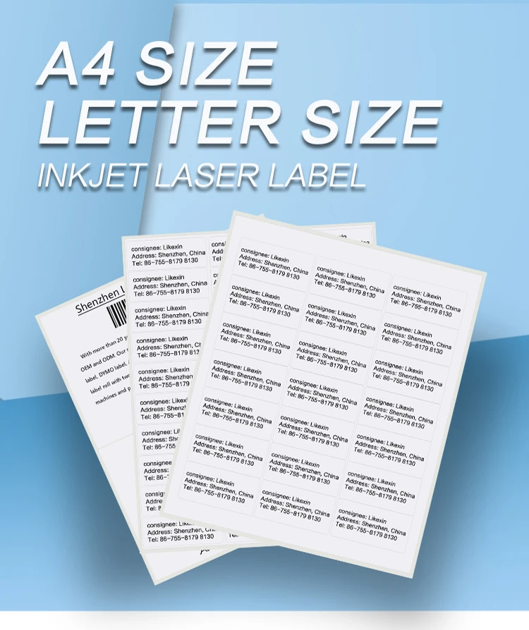 Fba Label Sticker A4 Paper Barcode Sticker Printing Thermal Label ...