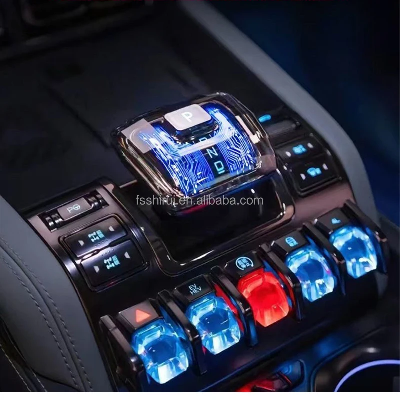 Crystal Car Gear Lever Shift Knob with Light Replacement for Formula ...