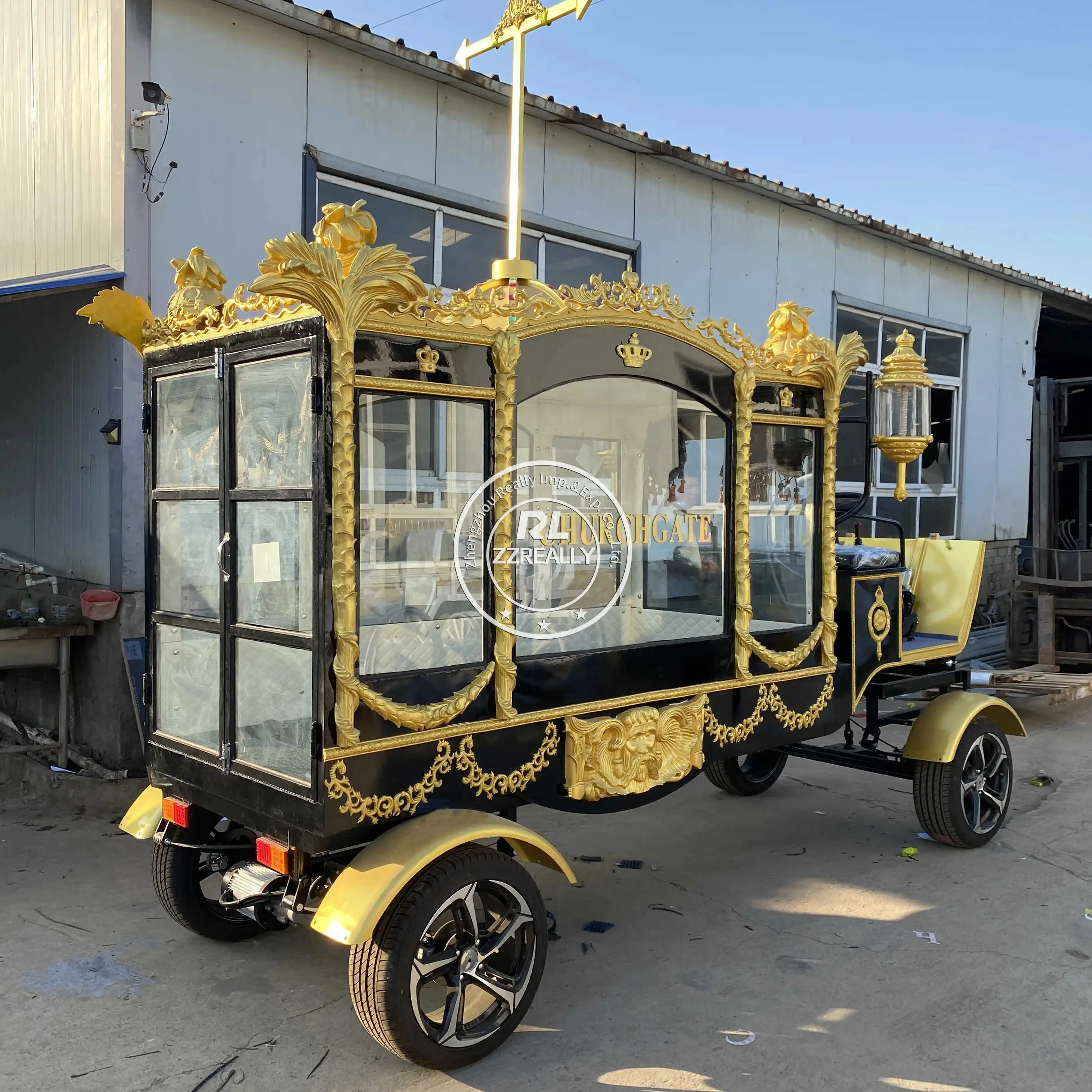 Funeral Carriage Electric Horse Hearse Coffin Car Custom Carriage High ...