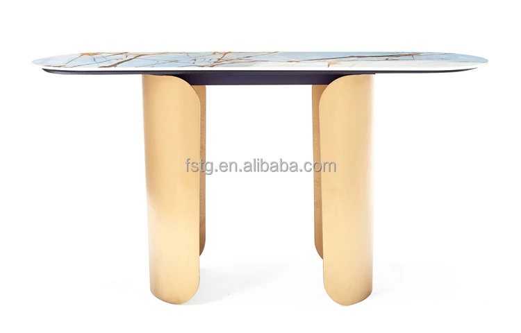 Italian Luxury Modern Contemporary Living Room Furniture Gold Stainless ...