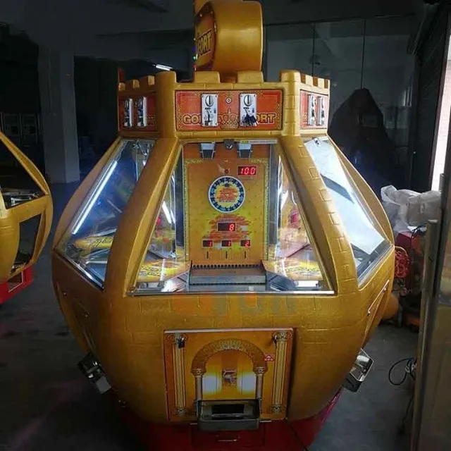 Games Machine Indoor Arcade Coin Pusher Games Gold Fort Coin Pusher ...