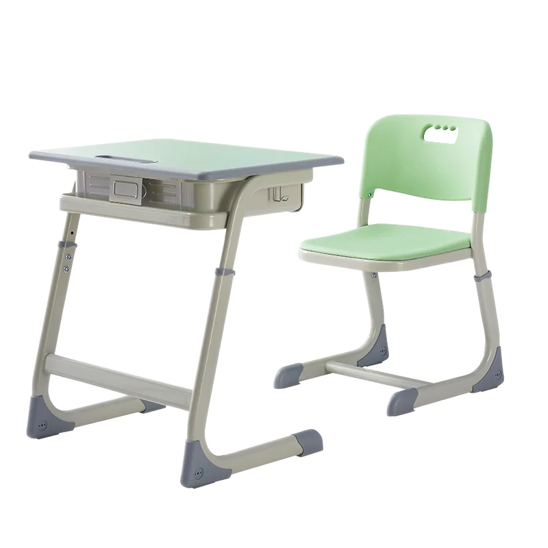 Modern Design Single Seater School Desk Adjustable Metal Sets with ...