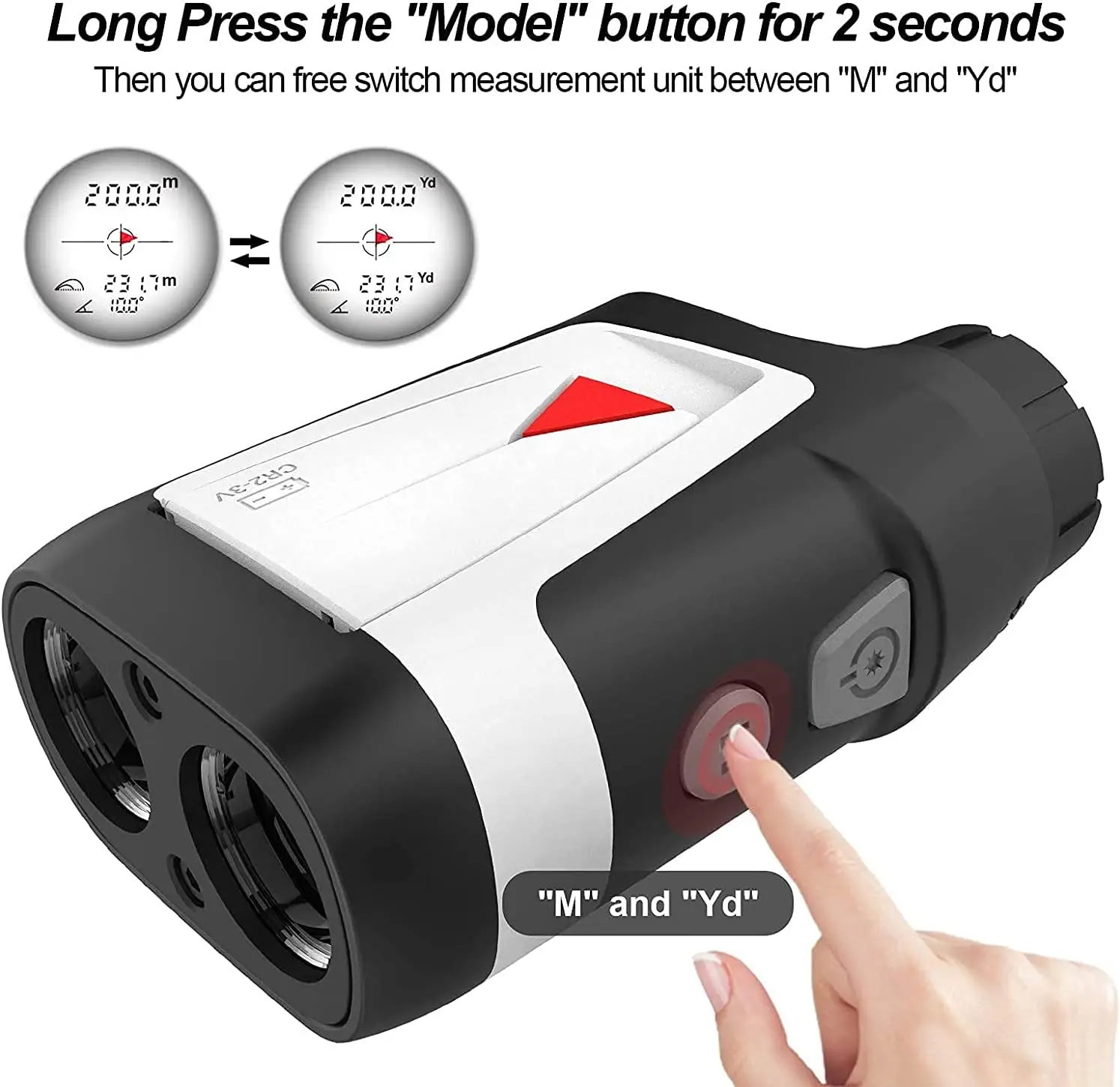 1200m Height Angle Measuring Golf Laser Rangefinder Laser Distance ...