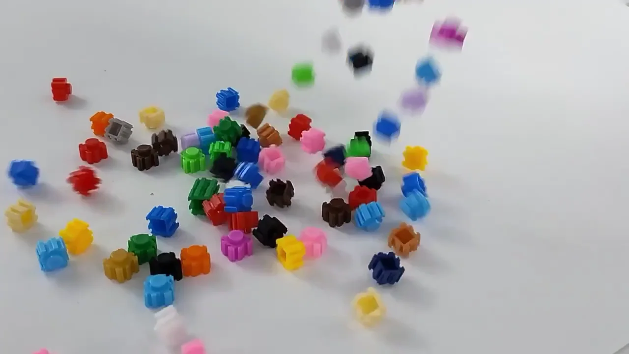 Tandem Bulk Micro Mini Particle Building Blocks 8mm 1x3 Dots Plate ...