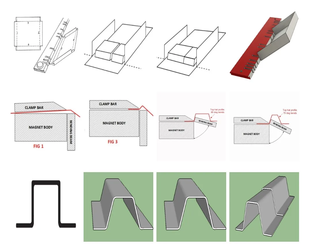 Home Use Portable Sheet Metal Bending Machine 24" Industrial Magnetic ...