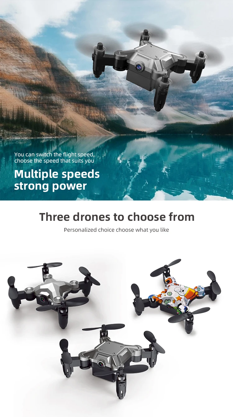 2.4G Wifi Mini Quadcopter Drones Uav Drone Toolbox HD Camera Remote ...