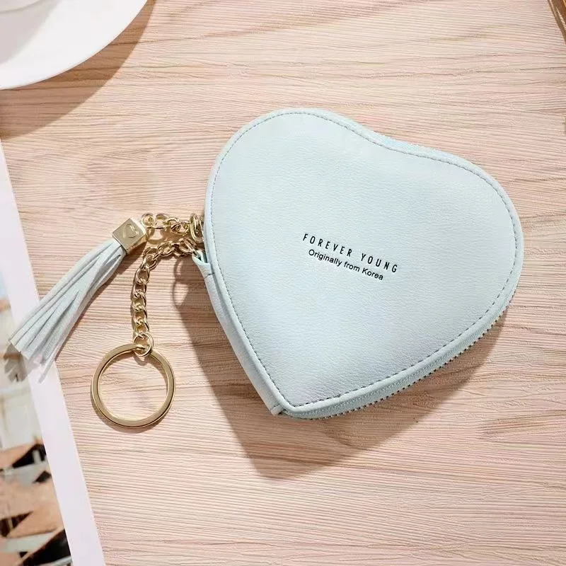 High Quality Korean Style Personalized Pu Leather Keychain Wallets Cute ...