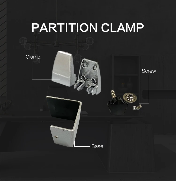 Partition Clamps - Versatile and Stylish Office Solutions