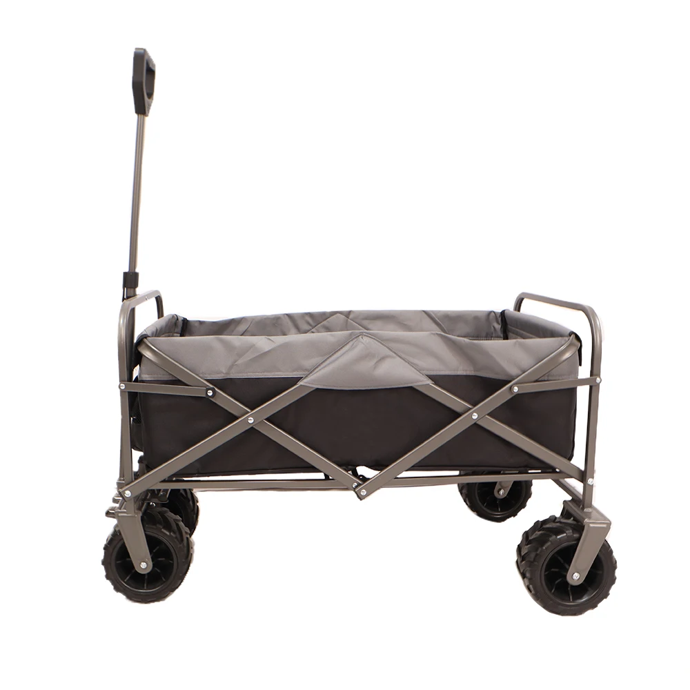 4 Wheel Collapsible Folding Outdoor Wagon Cart 3-in-1 Off-Road Folding ...