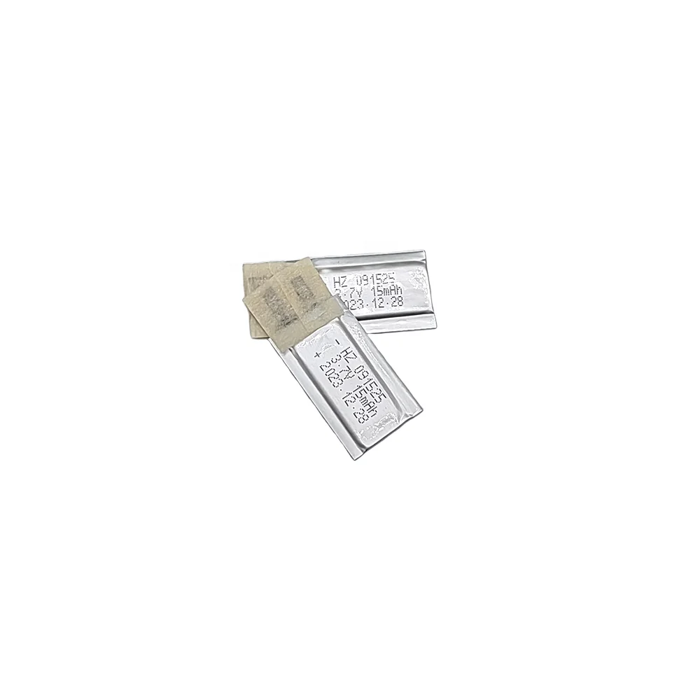 Factory 091525 Super Thin Battery 15mah 3.7v Rechargeable Flexible ...