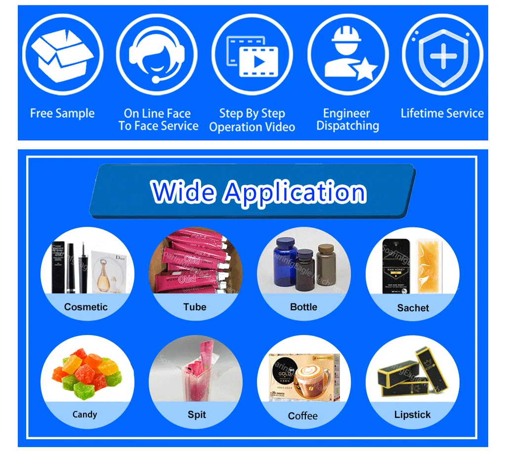 Automatic Easy Open Sachet Counting Carton Box Packing Machine