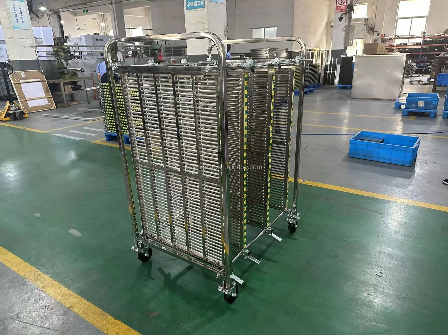 Best Selling 850*550*1390mm ESD SMT PCB Storage Trolley with Four-Wheel ...