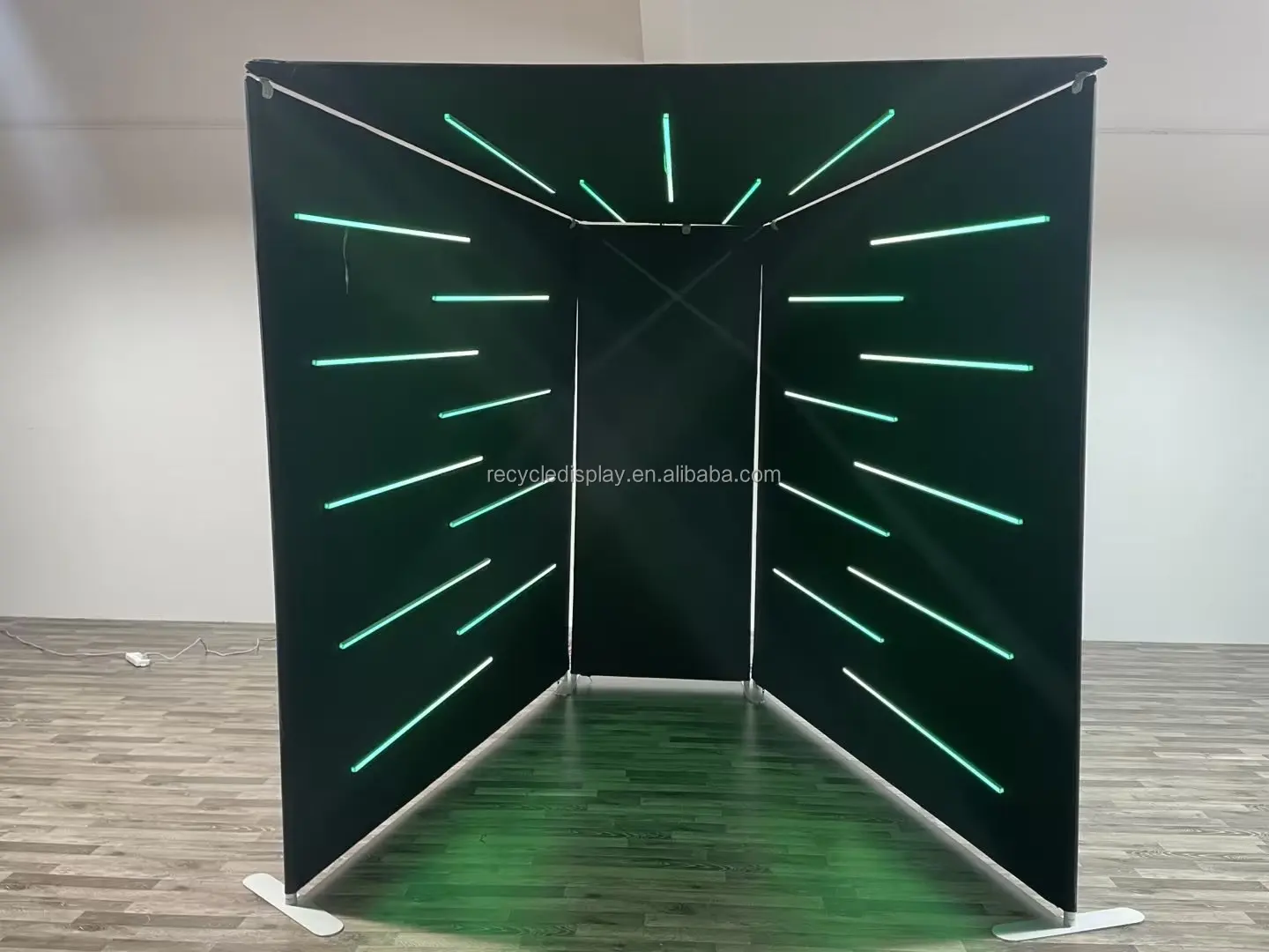 2024 Aluminum Party Show Booth Enclosure Backdrop With Colorful Led ...