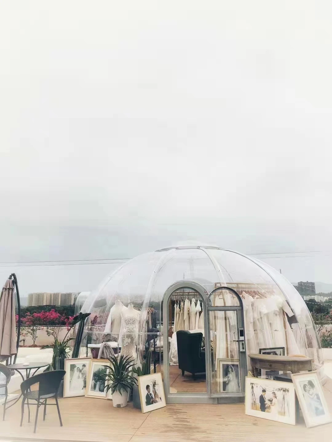 Pc Dome Tent Prefab Garden Igloo Transparent Glamping Dome Sun House ...