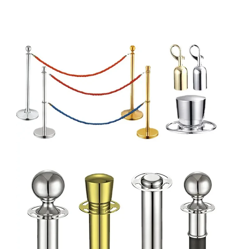 Event Celebrity Red Carpet Queue Barrier Post With Red Velvet Rope Set ...