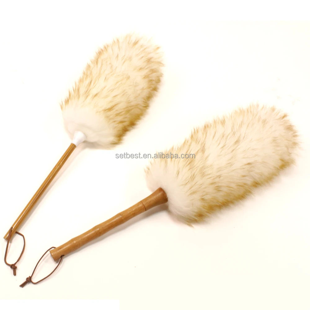 Lambs Wool Duster With Telescopic Plastic Handle Pole - Buy Wool Duster ...