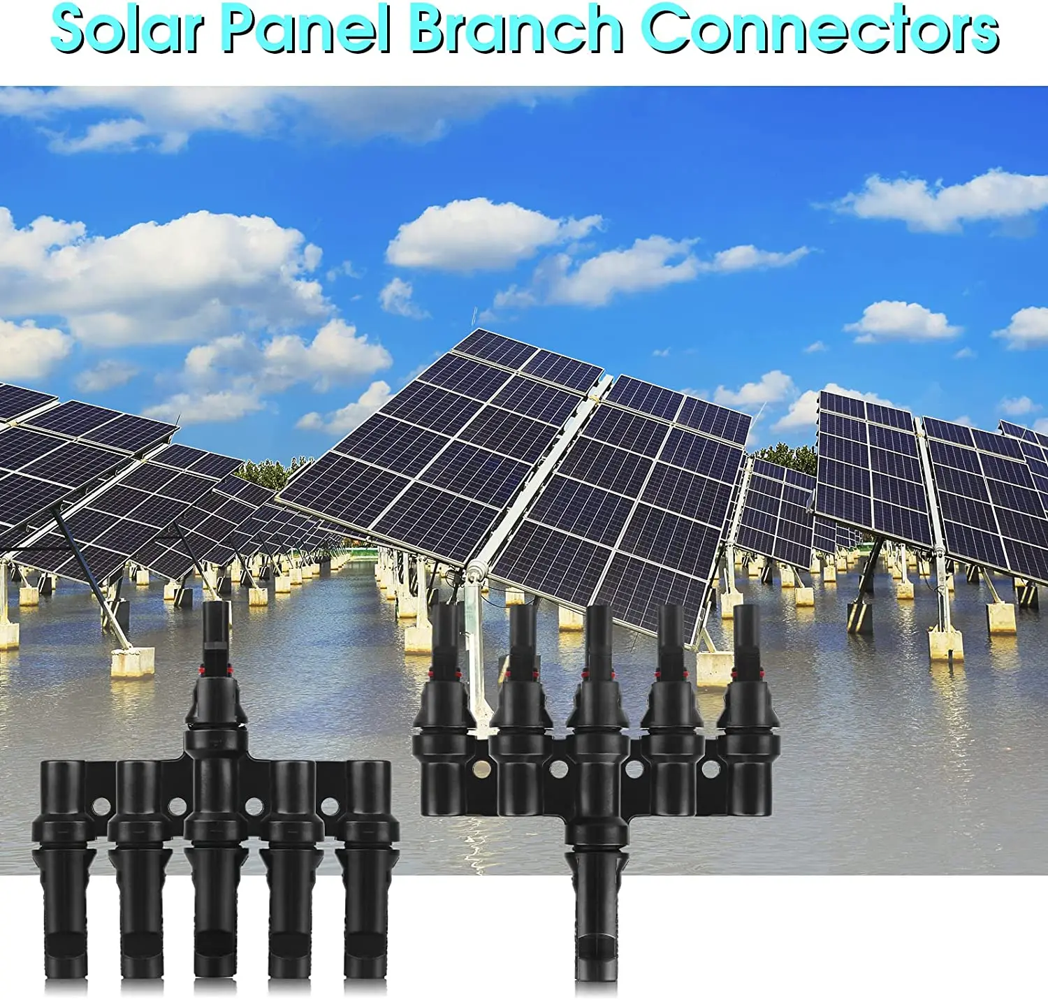 Ip67 Solar Pv 1000 Dc Connector 5 To 1 Pv Solar Panel Power Connector ...