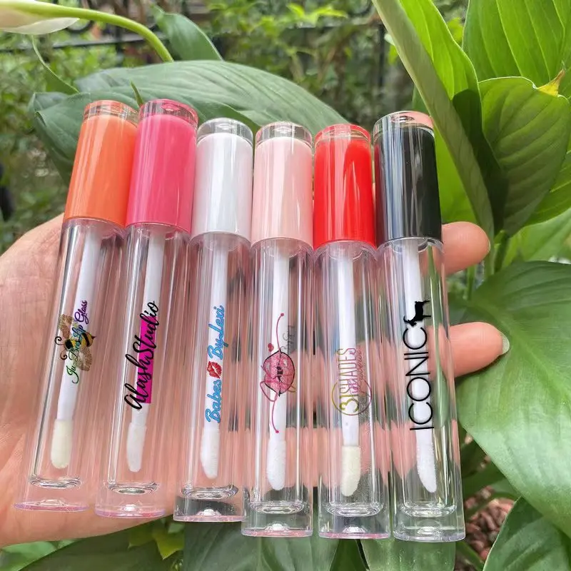 Wholesale Popular 7ml Empty Lip Gloss Tube DIY Custom logo Transparent ...