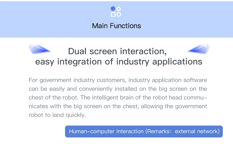 Dual Screen Commercial Reception Robot - Ideal for Showrooms