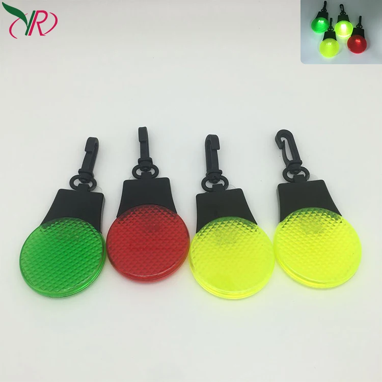 Mini Led Safety Bulb Shape Reflector Light With Black Clip For Bag ...