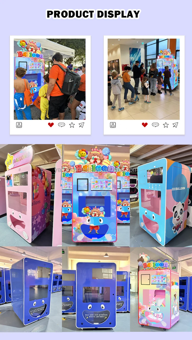 Customized Various Patterns Balloon Vending Machine for Malls Automatic ...