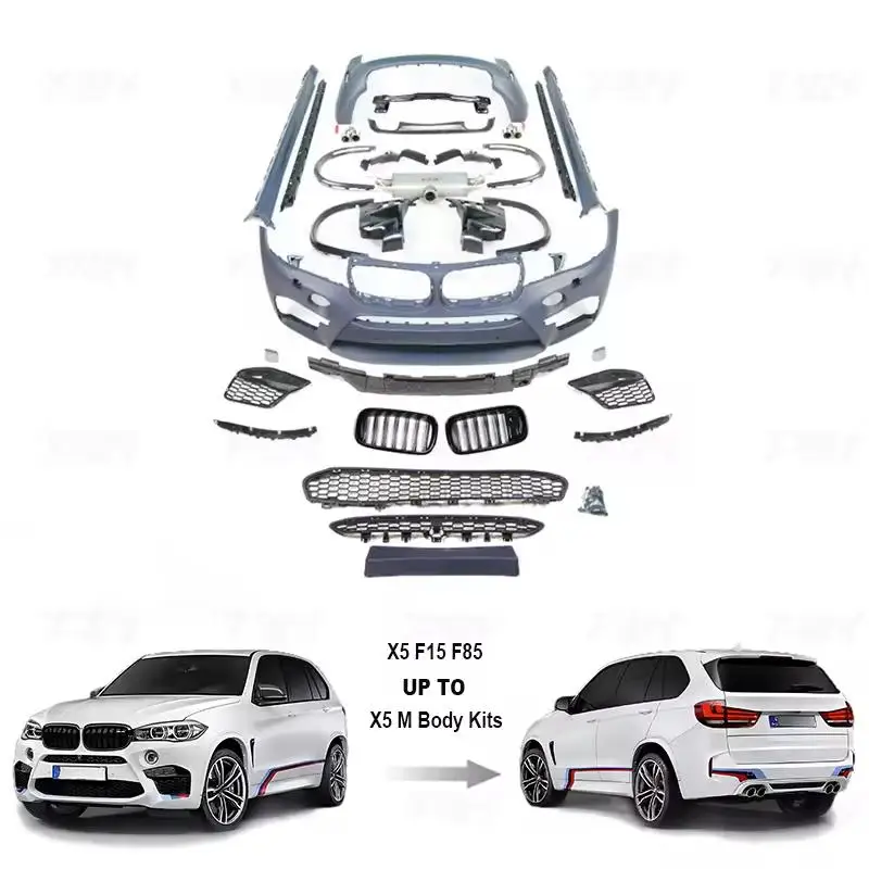 High Quality Upgrade X5 M Body Kit Front Bumper Rear Bumper Side Skirts ...