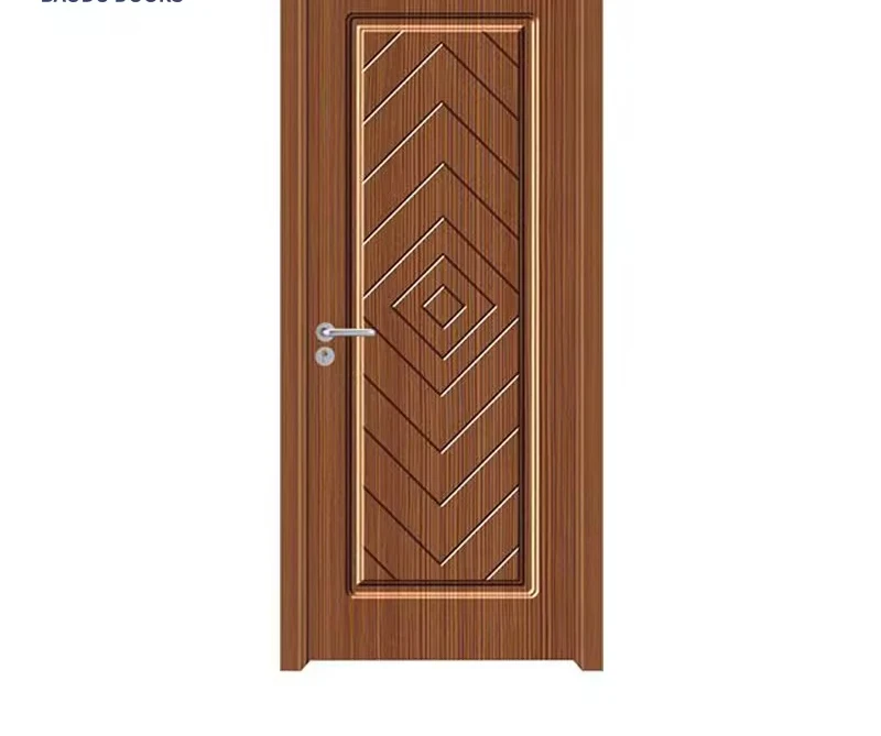 customized fancy wood door design pvc skin membrane doors interior ...
