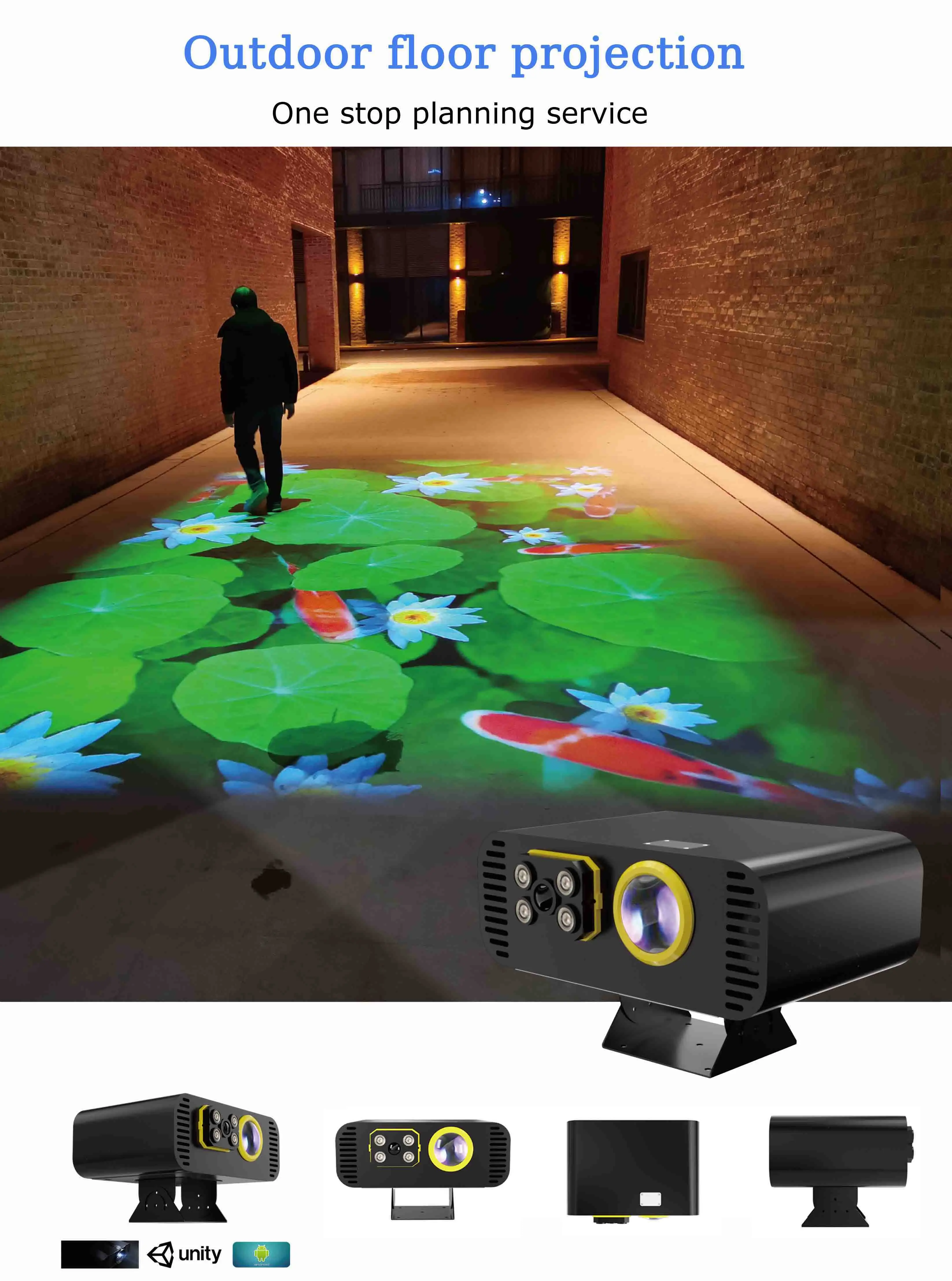 Outdoor Lighting Interactive Floor Projector - Mayeter IP-001