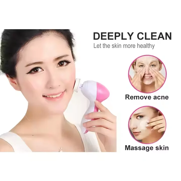 Portable Battery-powered Multi-functional Electric 5-in-1 Deep Facial ...