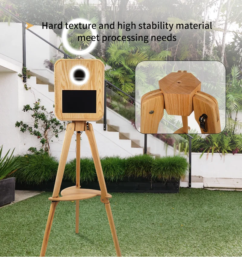Portable Retro Photobooth Real Wood Instant Dslr Wedding Vintage Photo ...