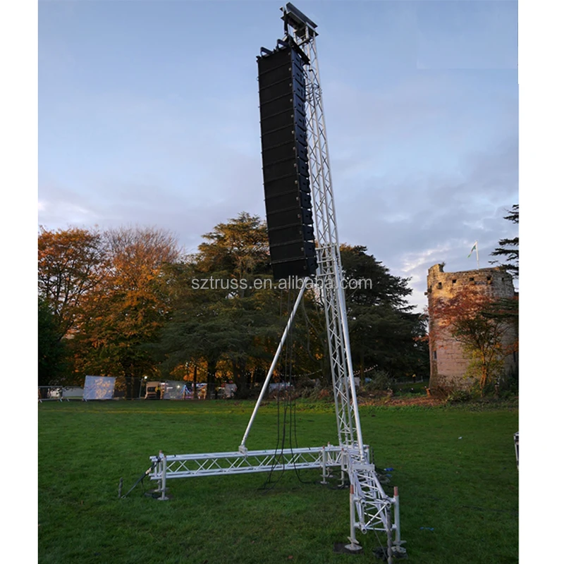 Aluminum Speaker Array Truss Alloy Tower Truss For Line Array Lighting ...