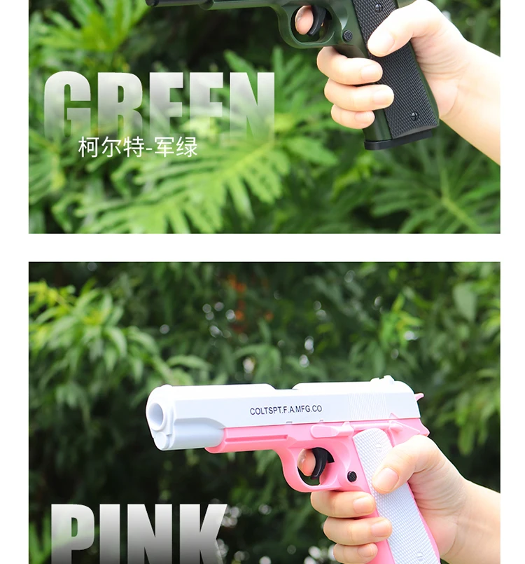 M1911 Toy Gun Eva Sponge Soft Bullet Gun Can Be Fired Under The Bullet ...