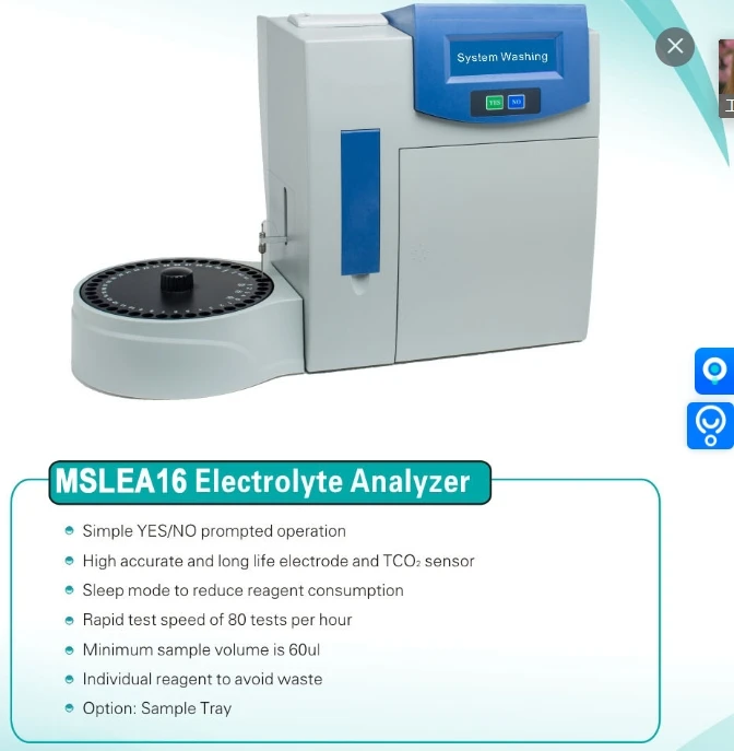 Vet Clinical Analytical Instrument Automatic Electrolytes Analyzer ...