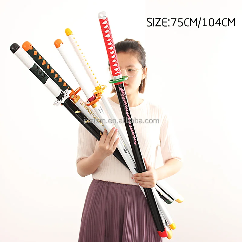 41inch Toy Swords Katana Sword Real Japanese Samurai Removable Demon ...