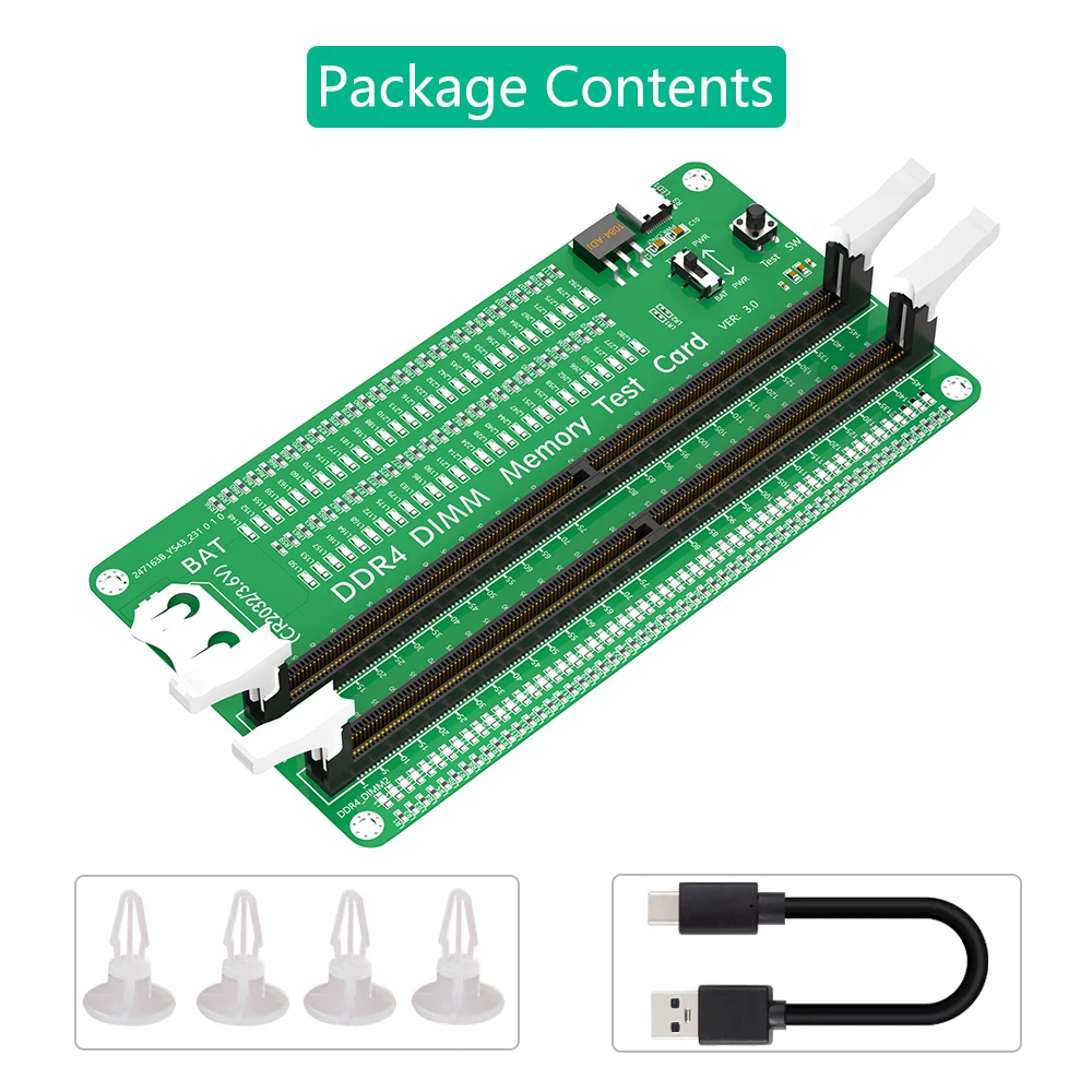 DDR4 Memory Tester - Reliable Desktop Computer Memory Test Card