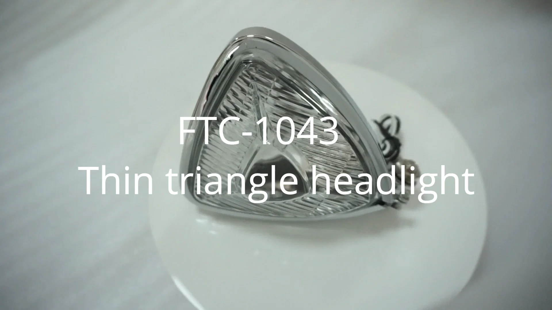 Vintage Custom Triangle Motorcycle Headlight Cafe Racer Chopper Bobber ...