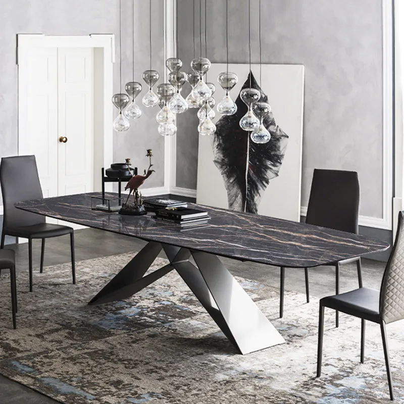 Luxury Modern Home Furniture Kitchen Island Marble Top Dinning Room ...