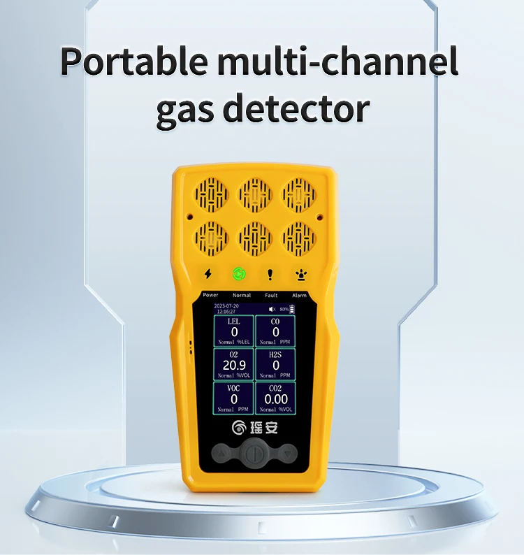 Handheld Multi Gas Monitor Analyzer OEM and ODM Portable Gas Detector With 4/6 in 1 Flammable or ...