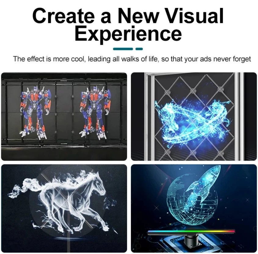 200CM 3d Holographic Display Projector Led Fan 3d Hologram 3d Led Fan ...