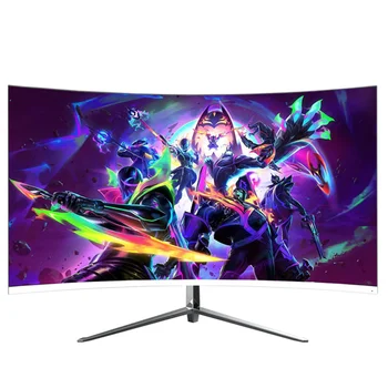 24 Inch Curved Monitor Fhd 1920x1080p 75hz Computer Monitors Anti-blue ...