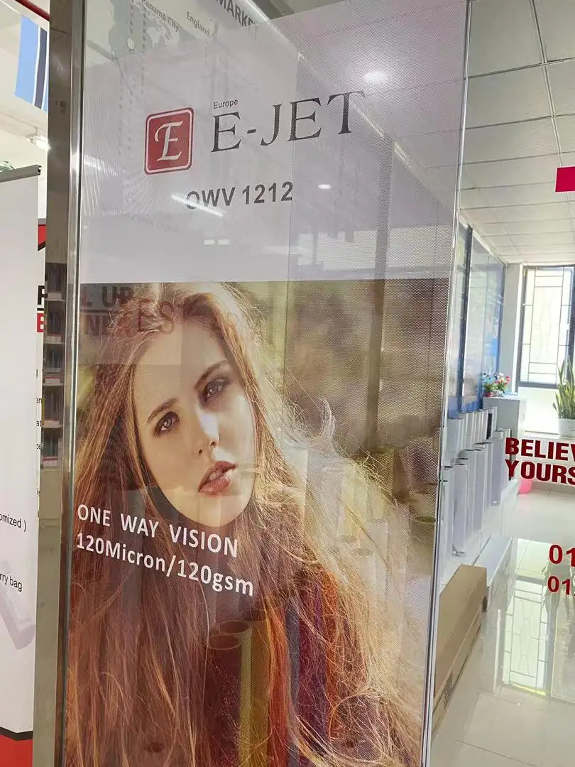 120g 140g One Way Vision For Printing Car Wrap Vinyl One Way Vision See ...