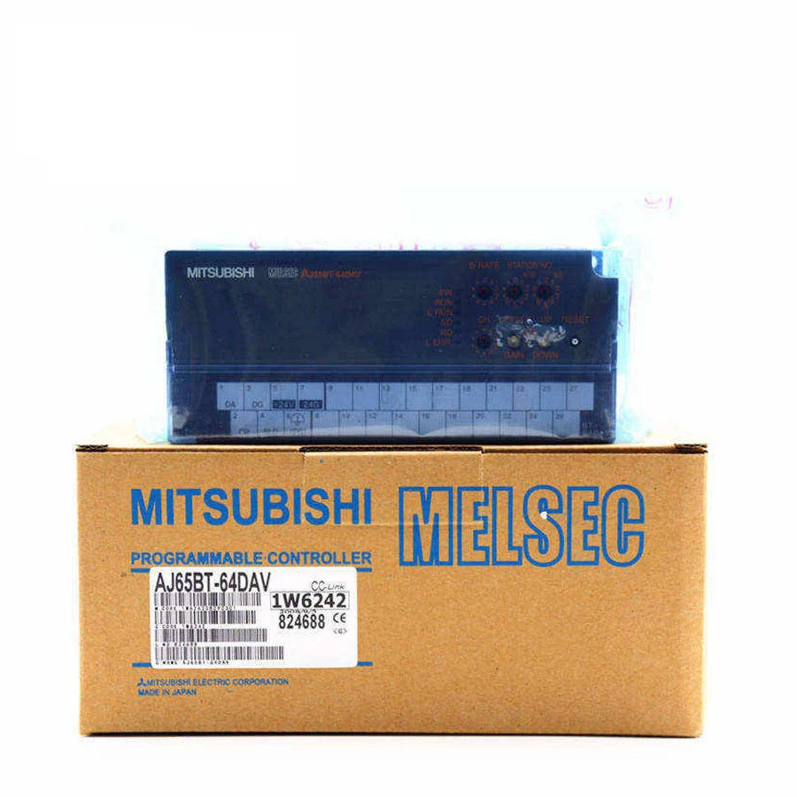 Original Mitsubishi Plc Logic Controller Melsec Digital-analog Conversion Module Aj65bt-64dav ...