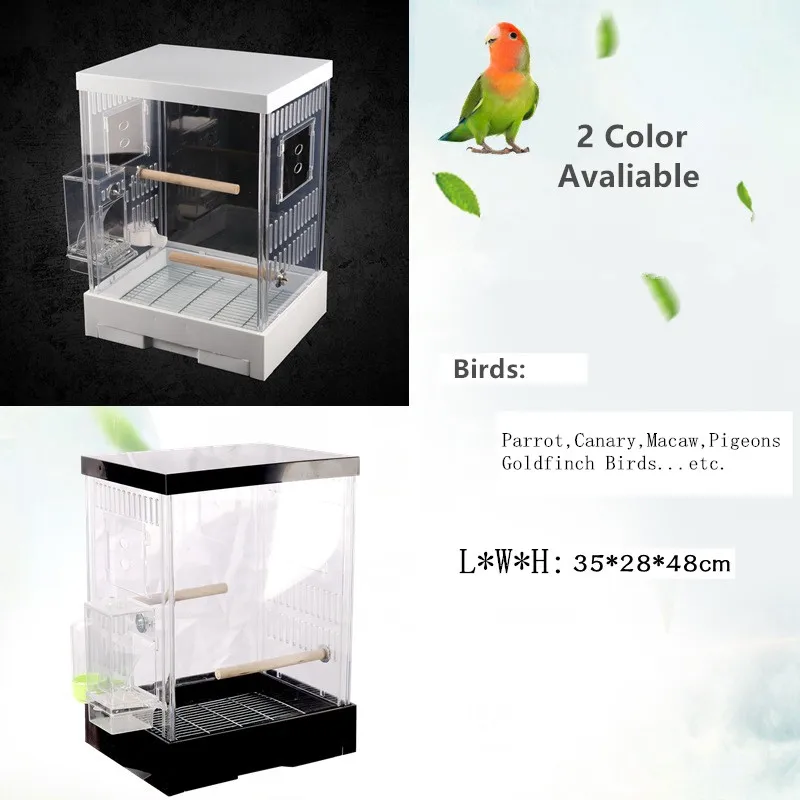 Cages Birds Finches Canary Nesting Box Parrot Breeding Goldfinch Large ...
