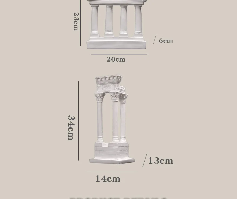 Greek Architectural Resin Model Prop Display Modern Creative Craft ...