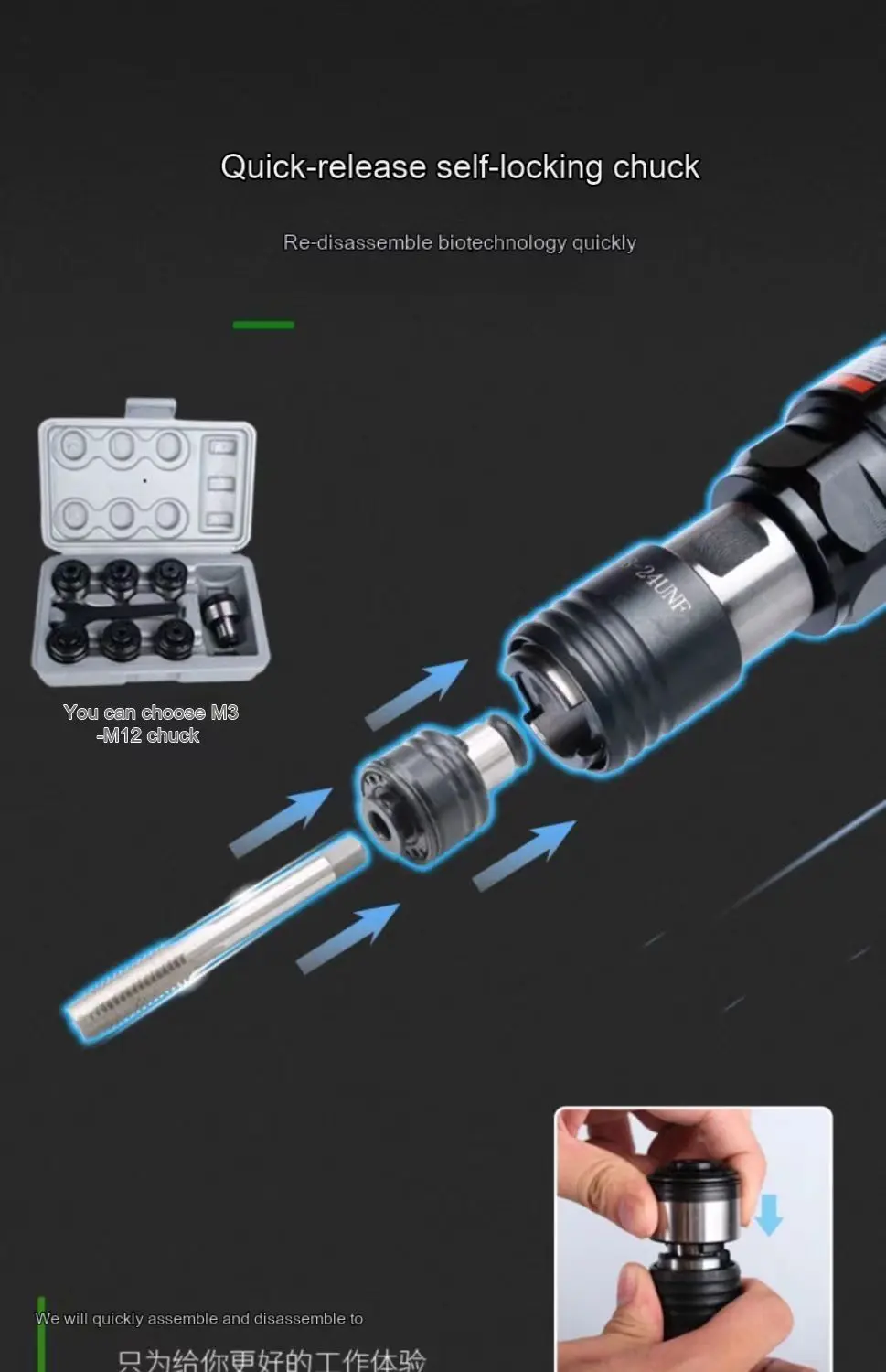 M3-m12 120rpm Tapping Gun/small Hand Held Gun Tapping Drill/ M3-m12 Air ...