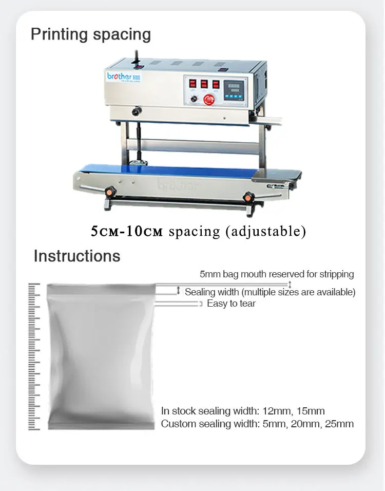 Brother SF150LW - Efficient Bag Sealing Machine for Various Industries