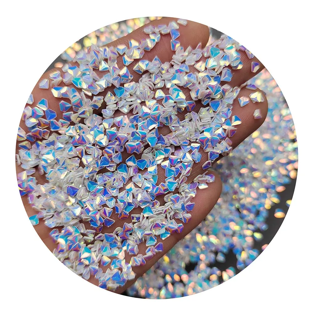Hot Selling 3mm 3d Diamond Shape Glitters Colorful Ab Diamond Sequins ...